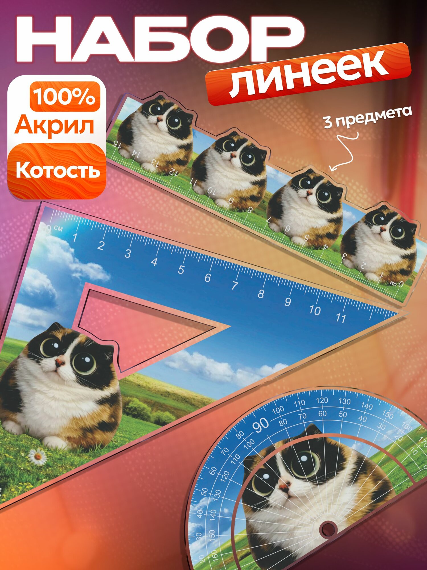 Набор линеек Котость