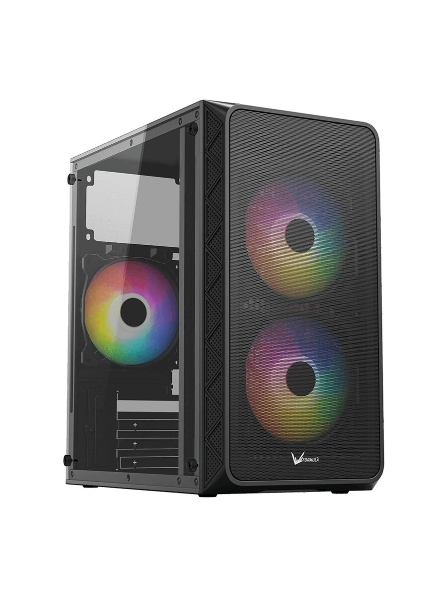 Корпус Formula Air Mesh G4 Plus AR черный без БП mATX 1xUSB2.0 1xUSB3.0 audio