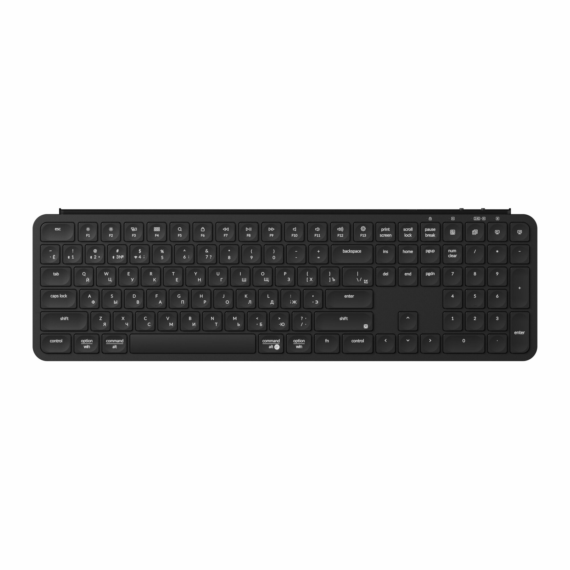 Keychron Клавиатура беспроводная B6 Pro, Русская раскладка, черный