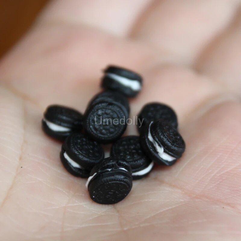 Мини печенье Oreo 1:12, черный, набор