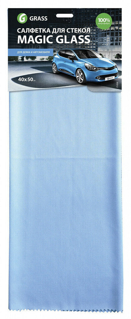 Салфетка из микрофибры для стекол 40х50 см Grass Magic Glass IT-0308