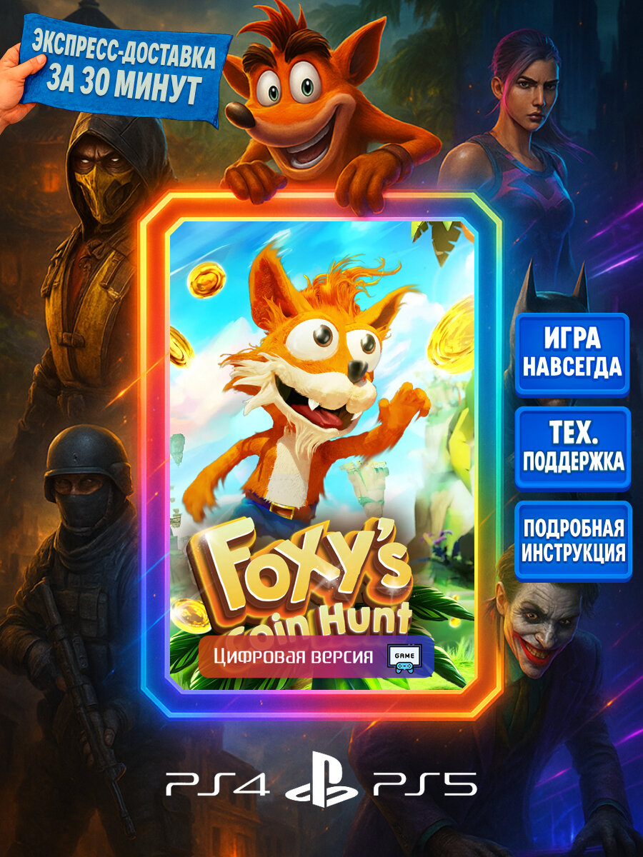 Foxy's Coin Hunt PS4/PS5 | Моментальная доставка | Английский язык | Аркада