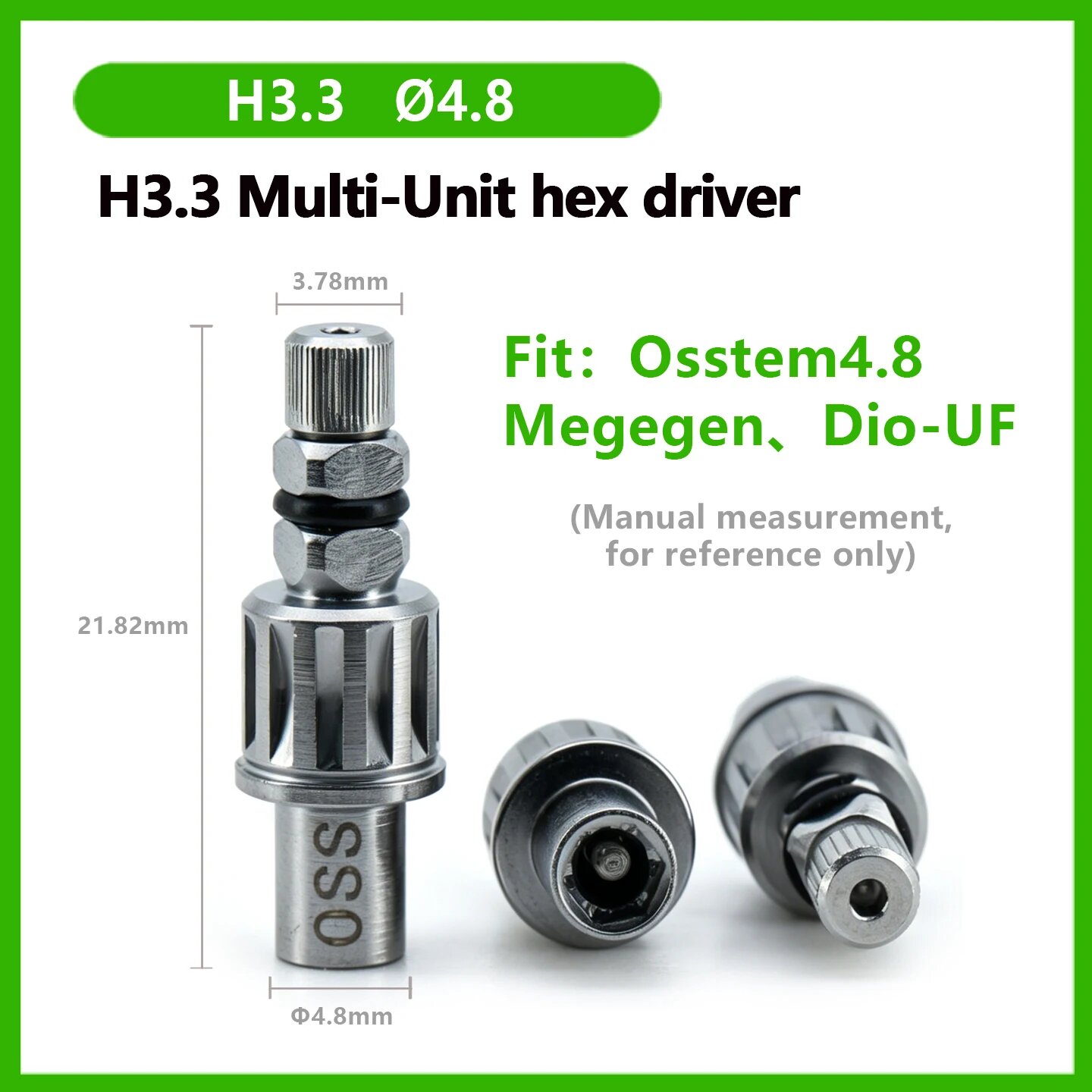 Многофункциональный динамометрический ключ Osstem H3.3 для мультиюнит-систем, совместимый с мультиюнит-системами, для металлических протезов, OEM/ODM