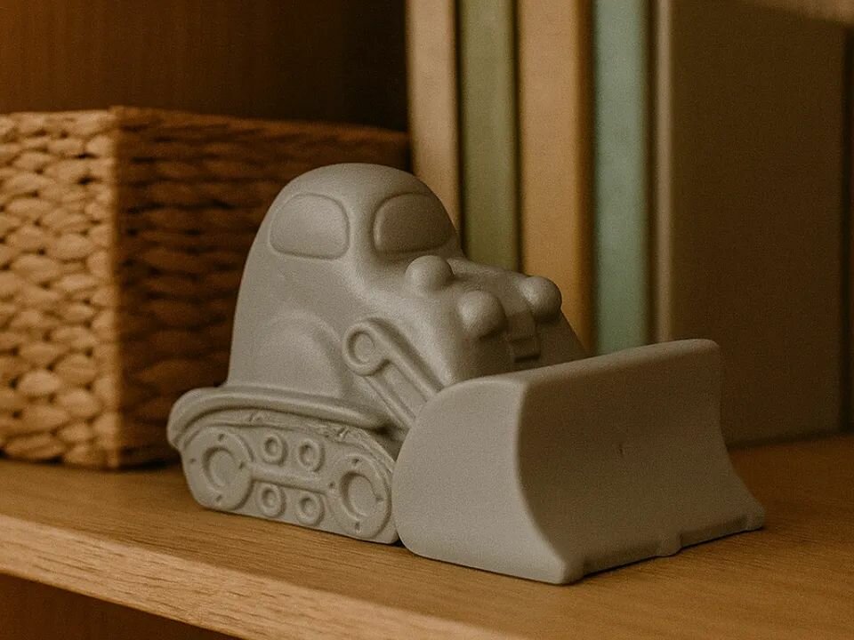 Бульдозер игрушечный декоративная фигурка