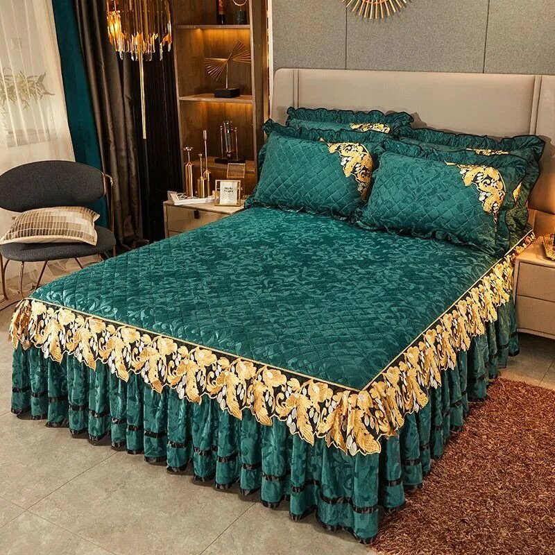 AiWinsure Покрывало European velvet bedspreads, Бархат с размерами: 220 см х 200 см
