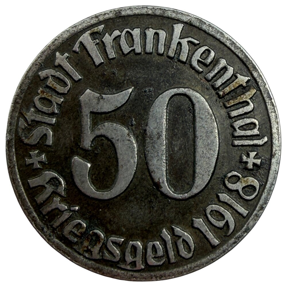 Германия, Германская империя, Франкенталь 50 пфеннигов 1918 г.