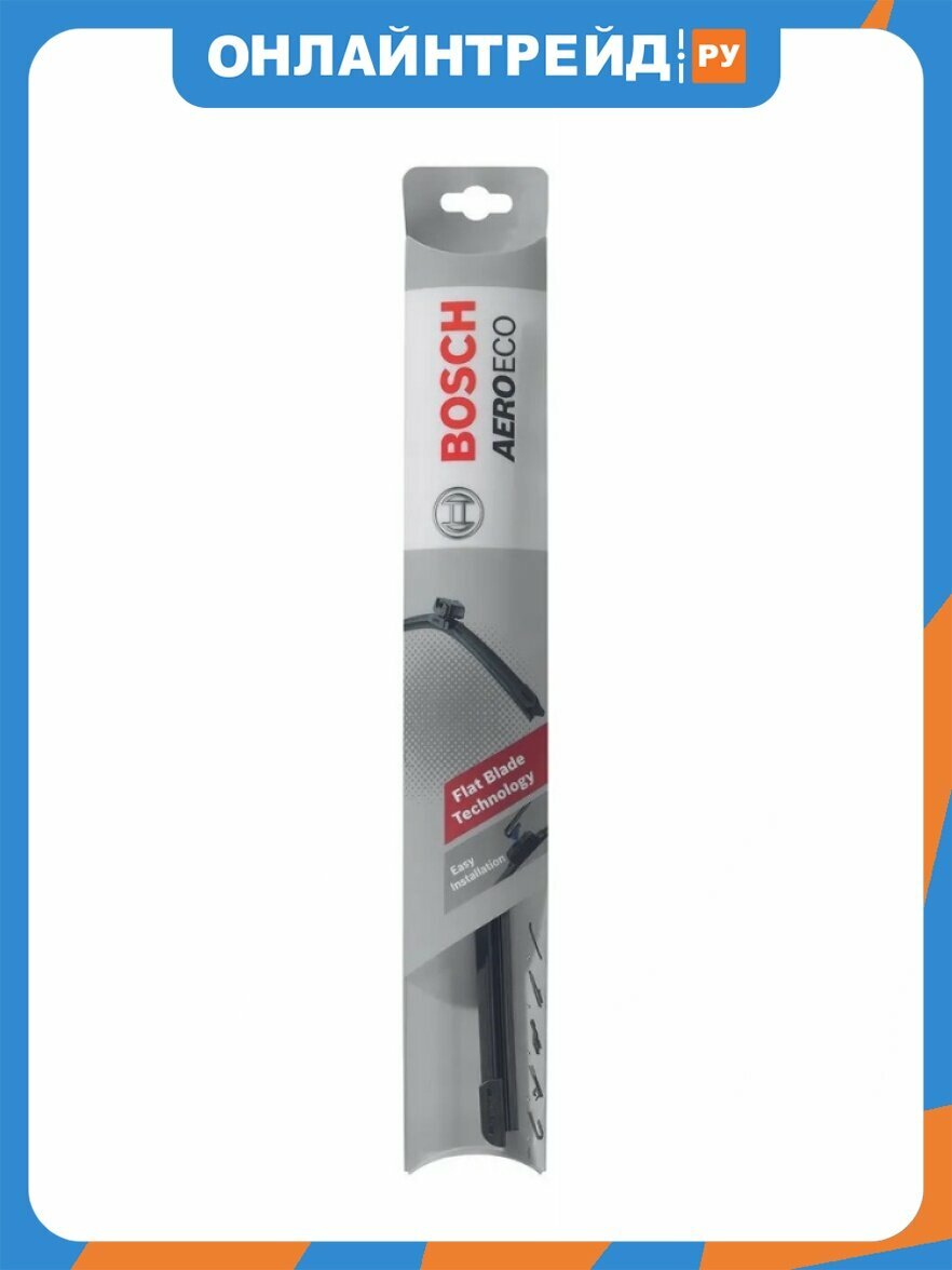 Щетка стеклоочистителя Bosch AeroEco 340мм/14", бескаркасная, 1 шт, 3397015574