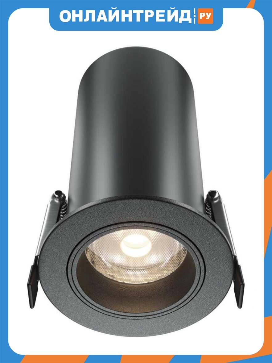 Встраиваемый светодиодный спот Maytoni Technical Focus Led DL125-L12-4K-B