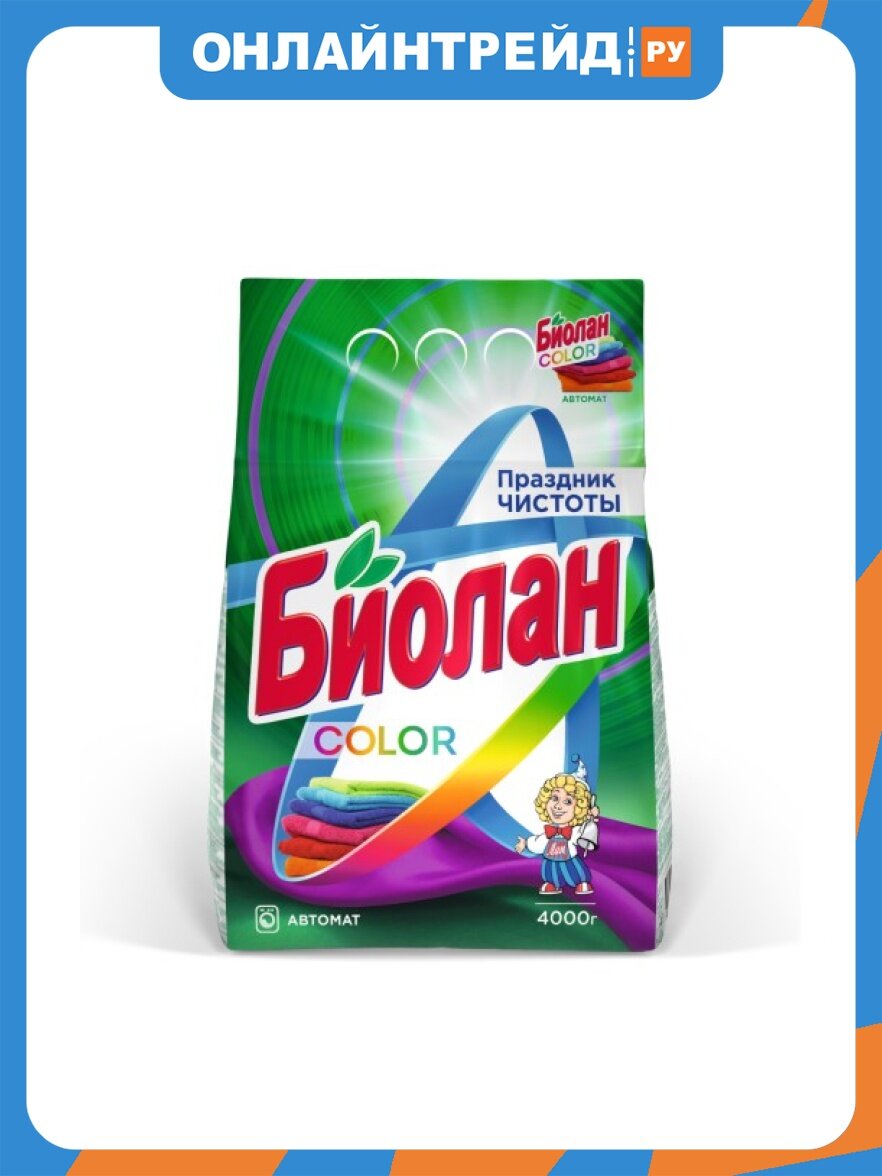 Стиральный порошок Биолан Автомат Color 4 кг