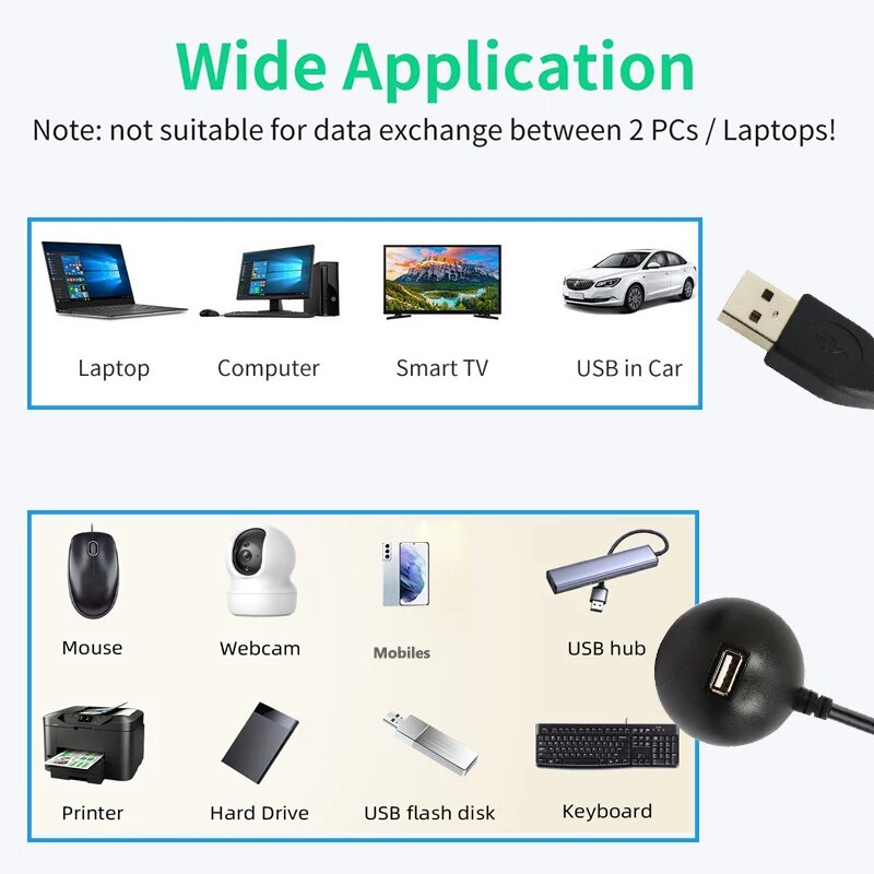 HDmatters USB 2.0 удлинитель для ПК — фото 1
