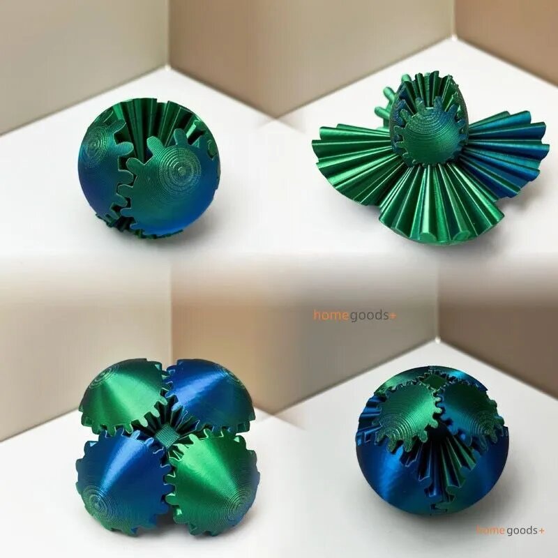6,5 см Gearball шариковая игрушка вращающаяся шестеренчатая антистресс 3D-печатная