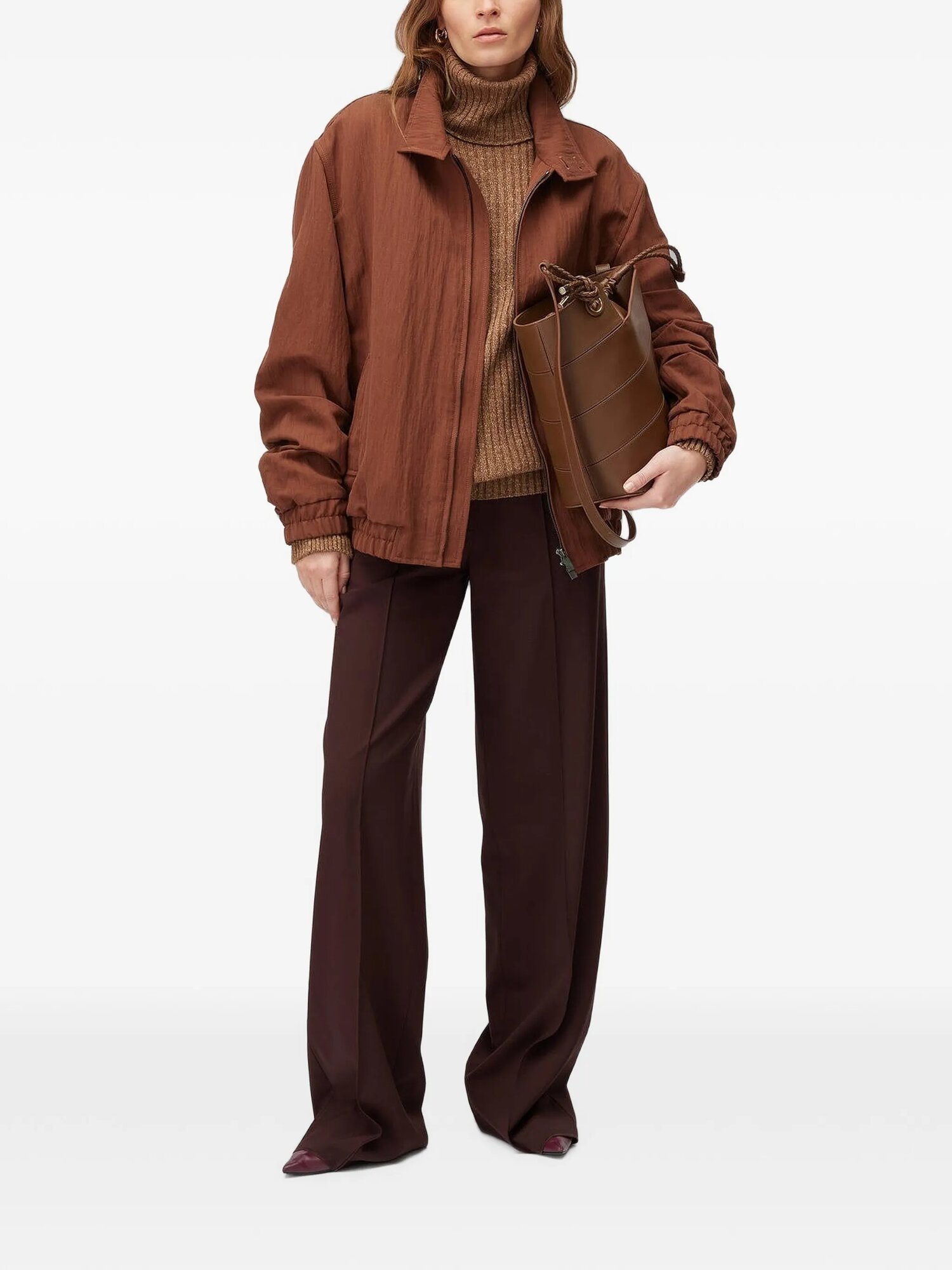 Куртка  Wrinkled-effect bomber jacket, размер 46 — фото 1
