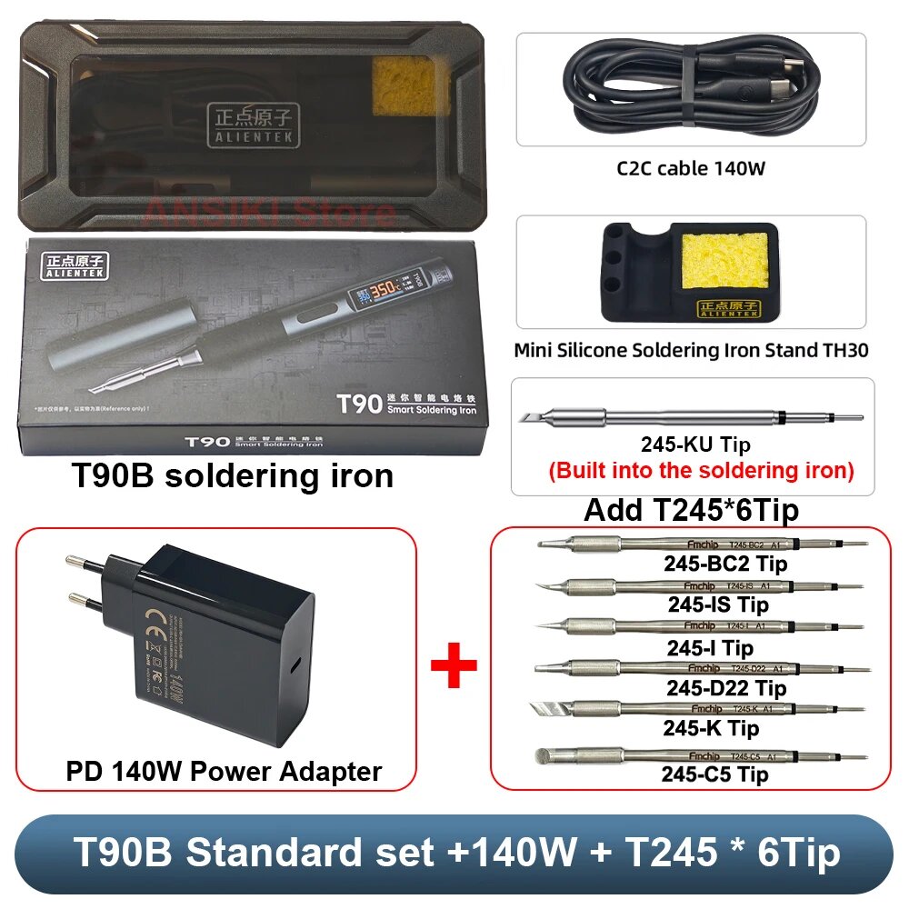Паяльник ALIENTEK T90B 140W 80-450℃