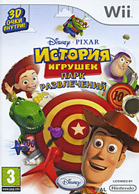 Видеоигра. Disney. PIXAR. История игрушек: Парк развлечений (2009, для Nintendo Wii, русская версия) аркада, сборник мини-игр / 6+