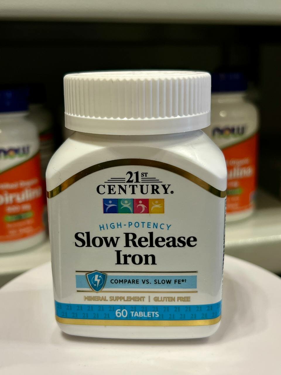 21st Century Slow Release Iron - Медленное высвобождение железа 60 таблеток