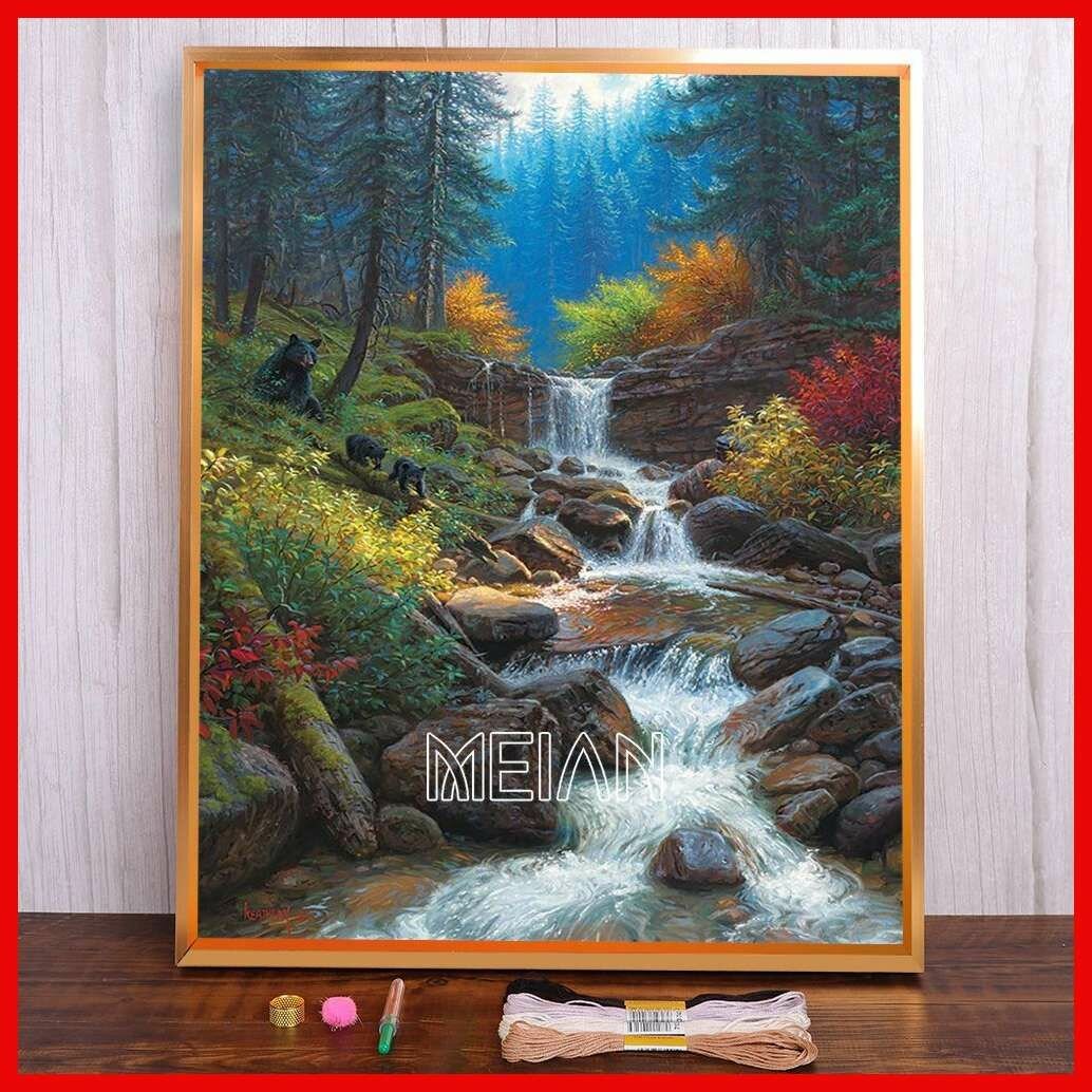 MEIAN Набор для вышивания,30x40CM,11CT,40 цветов