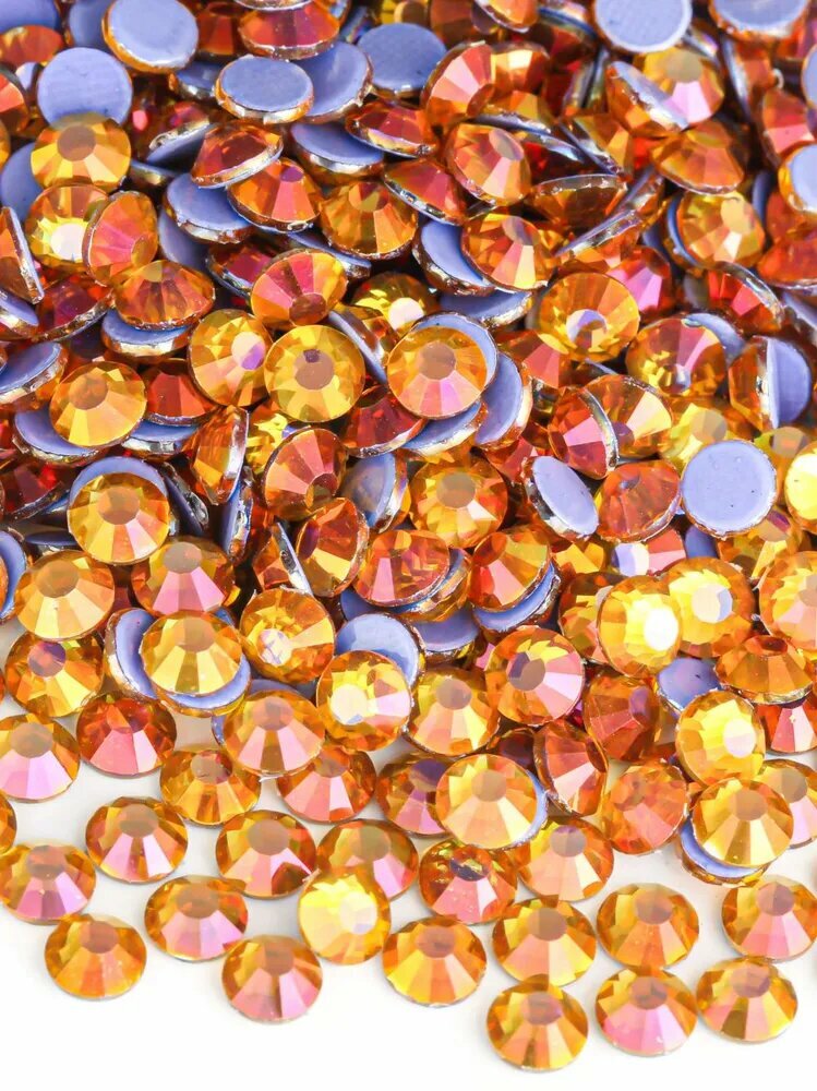 1440 штук Red Gold Topaz SS16 A4 Better DMC стекло высококачественные блестящие термоклеевые стразы