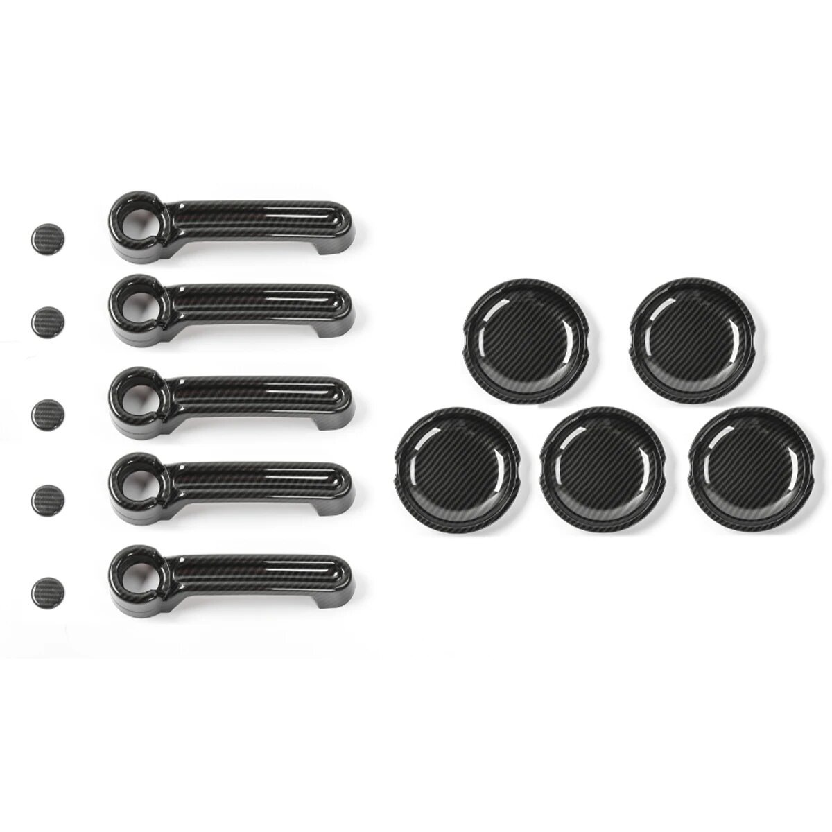 Декоративные Накладки На Внешние Ручки Дверей Jeep Wrangler JK JKU 2007-2017, 4Doors Handle Bowl