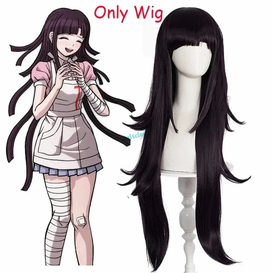 Косплей wig Mikan Tsumiki, черный