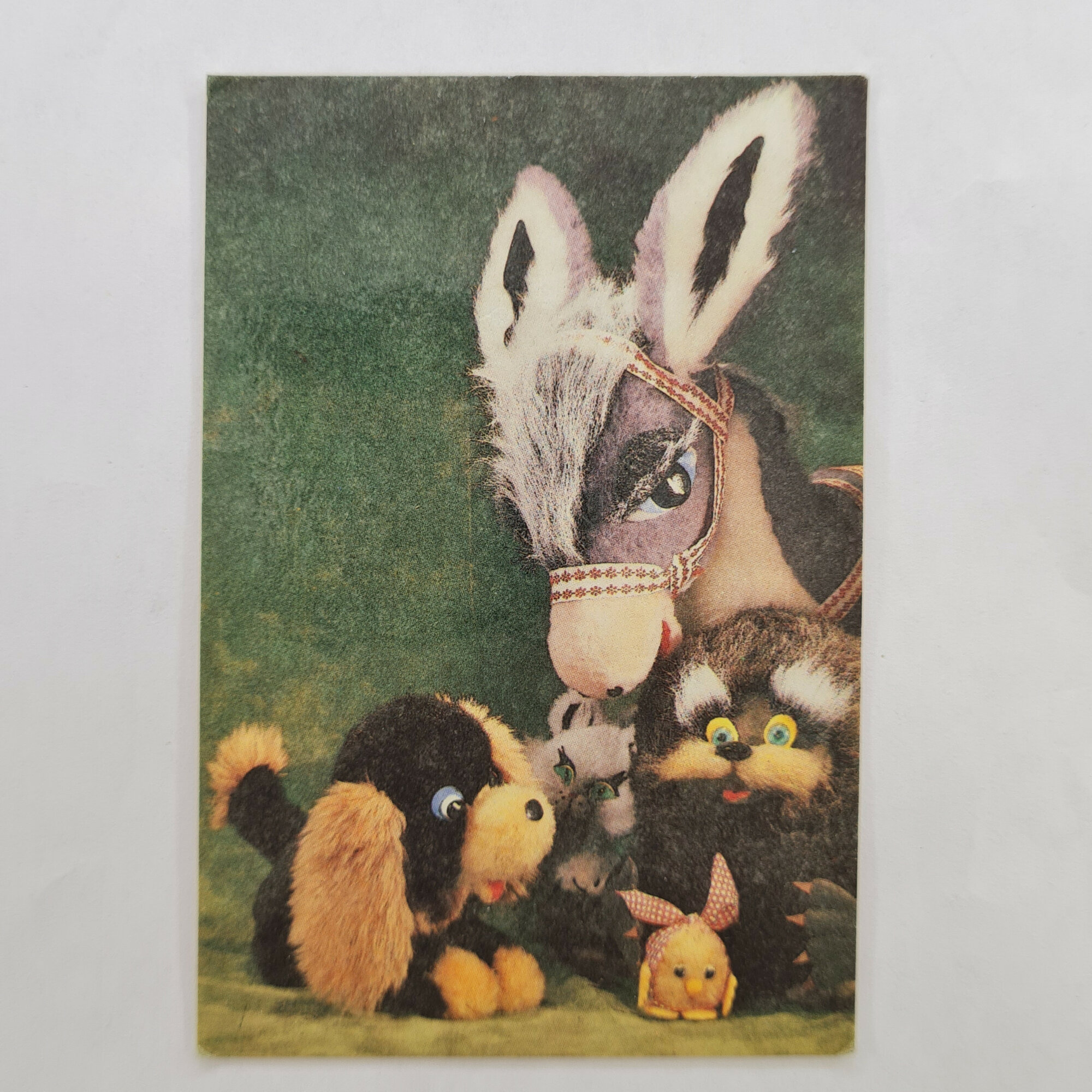 Карманный календарик СССР 1991. Игрушки, ослик и зверята. Советский календарь