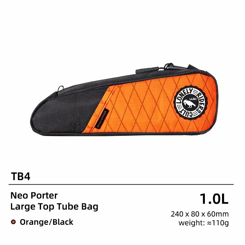 Neo Porter Сумка на раму велосипеда 1.0л, Оранжевый/Черный, TB4