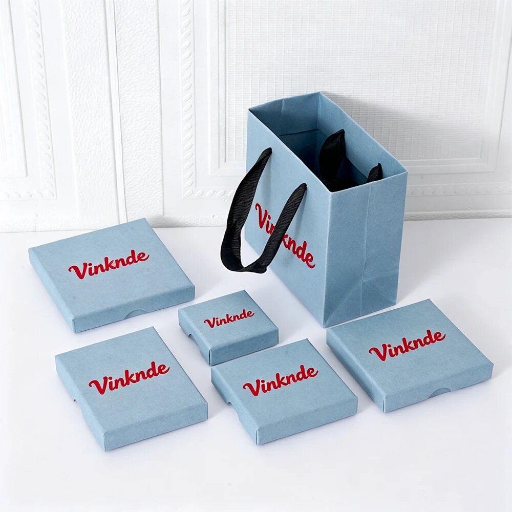 Подарочные коробки для украшений Weikende 50 шт. with logo, 7x9x1.5cm box