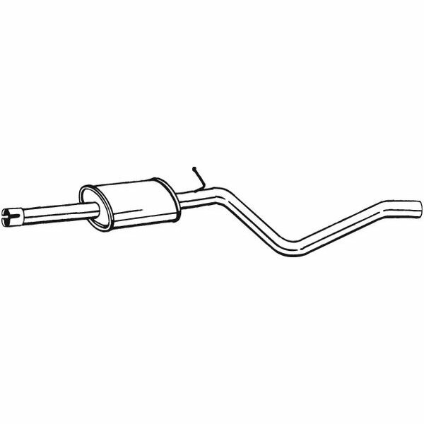 Средний глушитель выхлопных газов, BOSAL 284-555 (1 шт.)