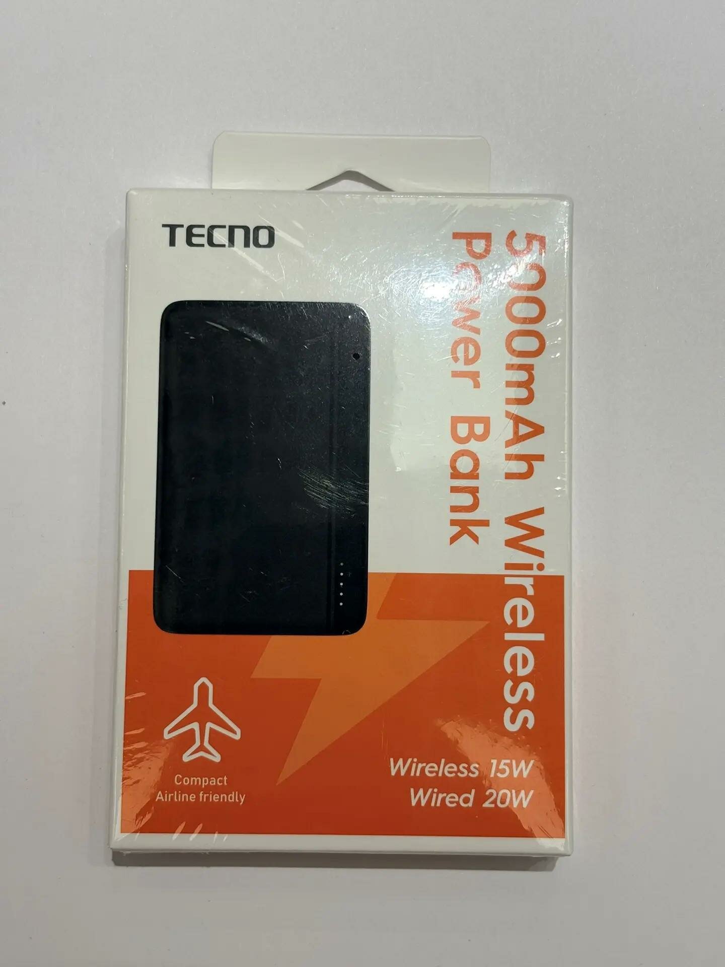 Портативный аккумулятор TECNO POWER BANK 5000 15W