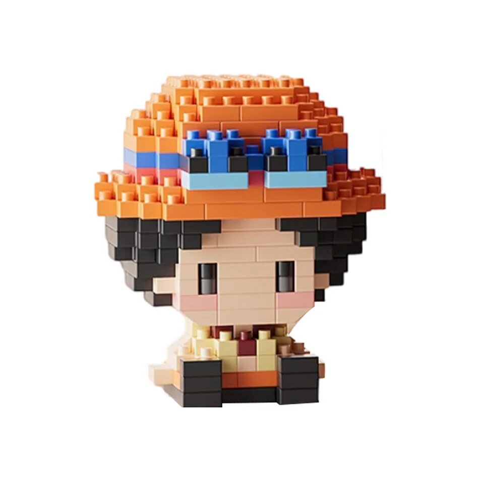 ONE PIECE «Бог Солнца» Ника Луффи 3D-конструктор Оранжевый, 03