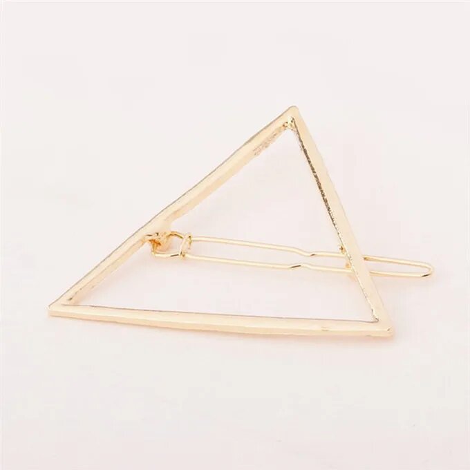 Металлические заколки-полумесяцы flowery fire Triangle gold