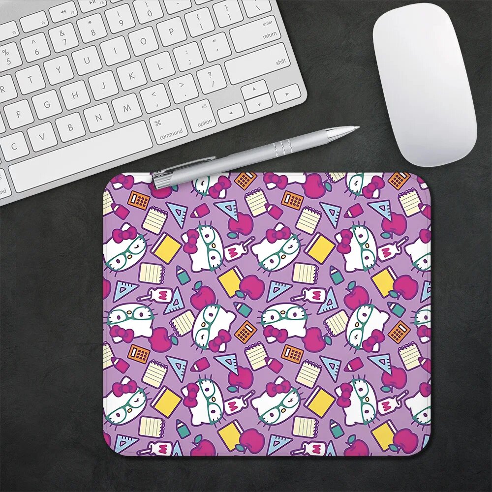 Минисо розовый резиновый коврик для мыши Hello Kitty 210x260x2mm, SBD-176C36A9