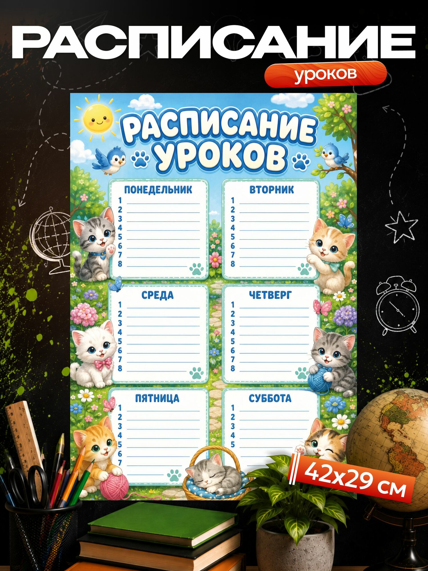 Расписание уроков Котики