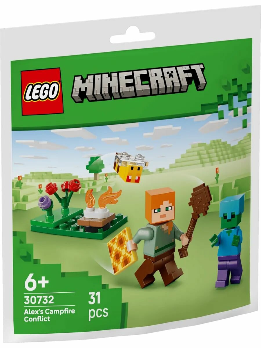 Конструктор LEGO Minecraft 30732 Столкновение у костра Алекс