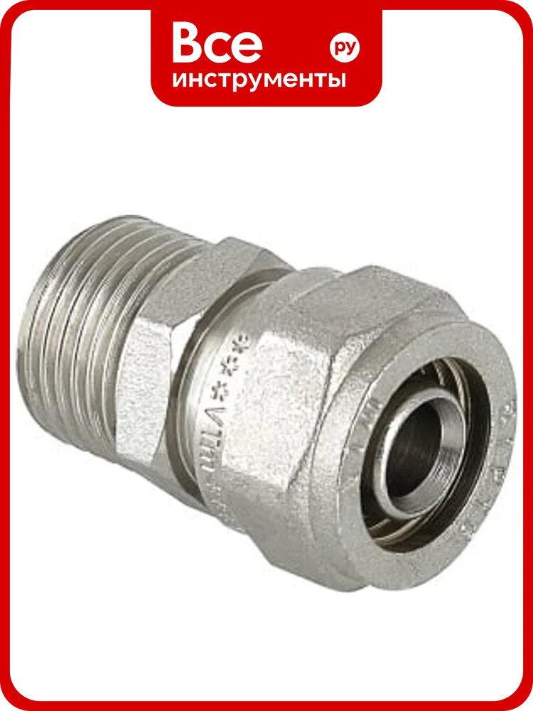 Обжимной соединитель с переходом на наружную резьбу 26х1" Valtec VTm.301. N.002606
