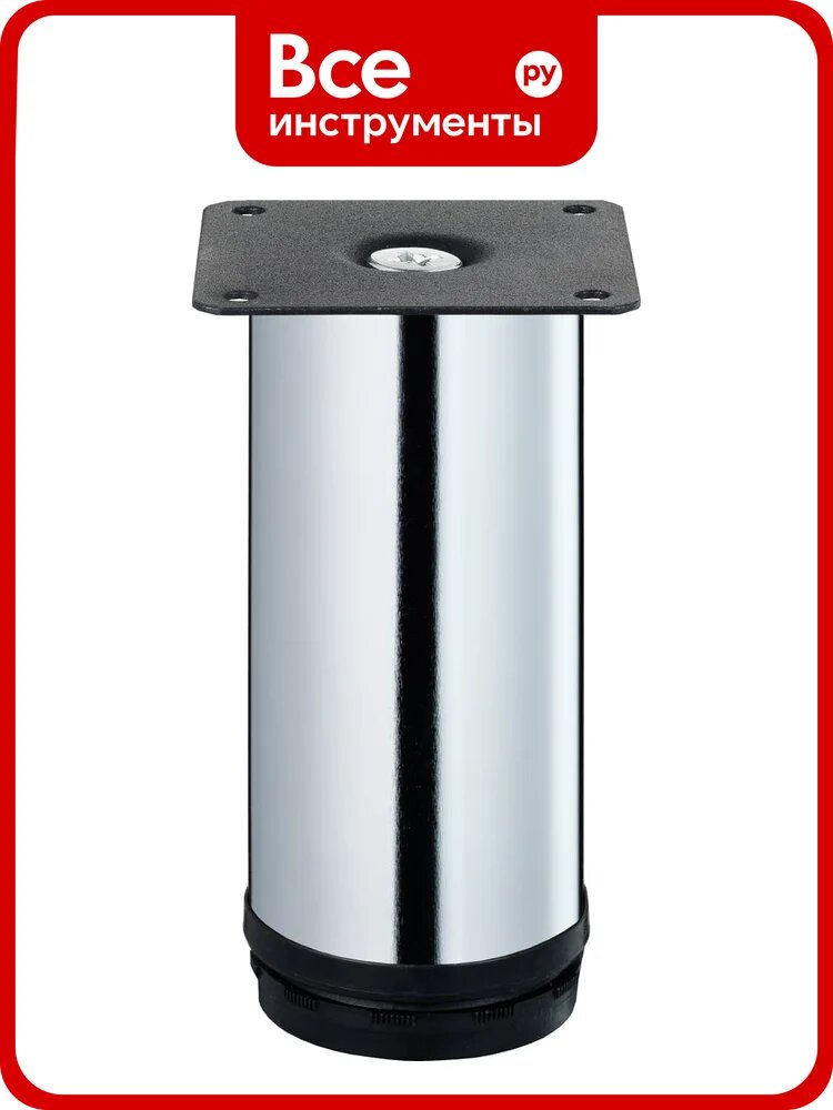 Ножка Tech-Krep 151288, круглая, хромированная, регулируемая, 50x120 см
