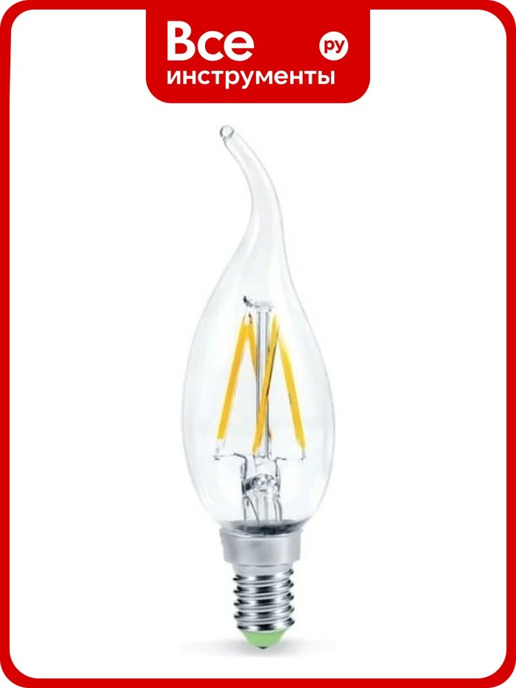 Светодиодная лампа IN HOME led-свеча на ветру-deco 9Вт 230В Е14 4000К 810Лм прозрачная 4690612026244