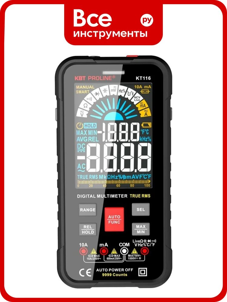 Цифровой мультиметр КВТ KT 116 PROLINE SMART 87248