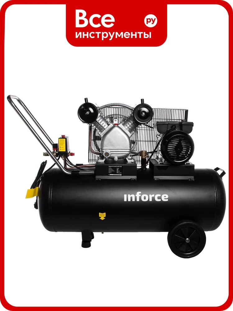 Ременной компрессор (100 л; 10 бар; 510 л/мин) Inforce BCX-100L 04-06-31