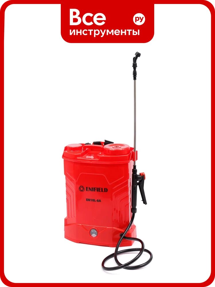 Опрыскиватель ENIFIELD EN10L-8A, 10 л, ранцевый, свинцово-кислотный аккумулятор, 8 Ач