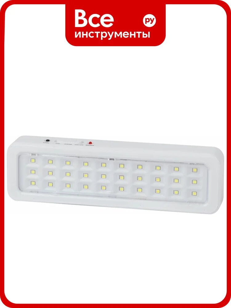 Аварийный светодиодный постоянный светильник ЭРА, DBA105020, 30LED, 5ч, IP Б0044398, для освещения путей эвакуации