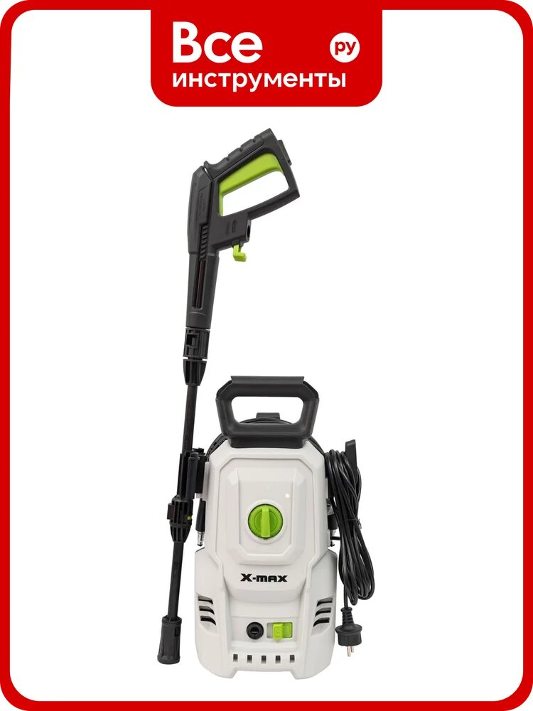 Мойка высокого давления X-MAX XM307-1200A, 1.2кВт, 100бар, 5м шланг, 390л/ч