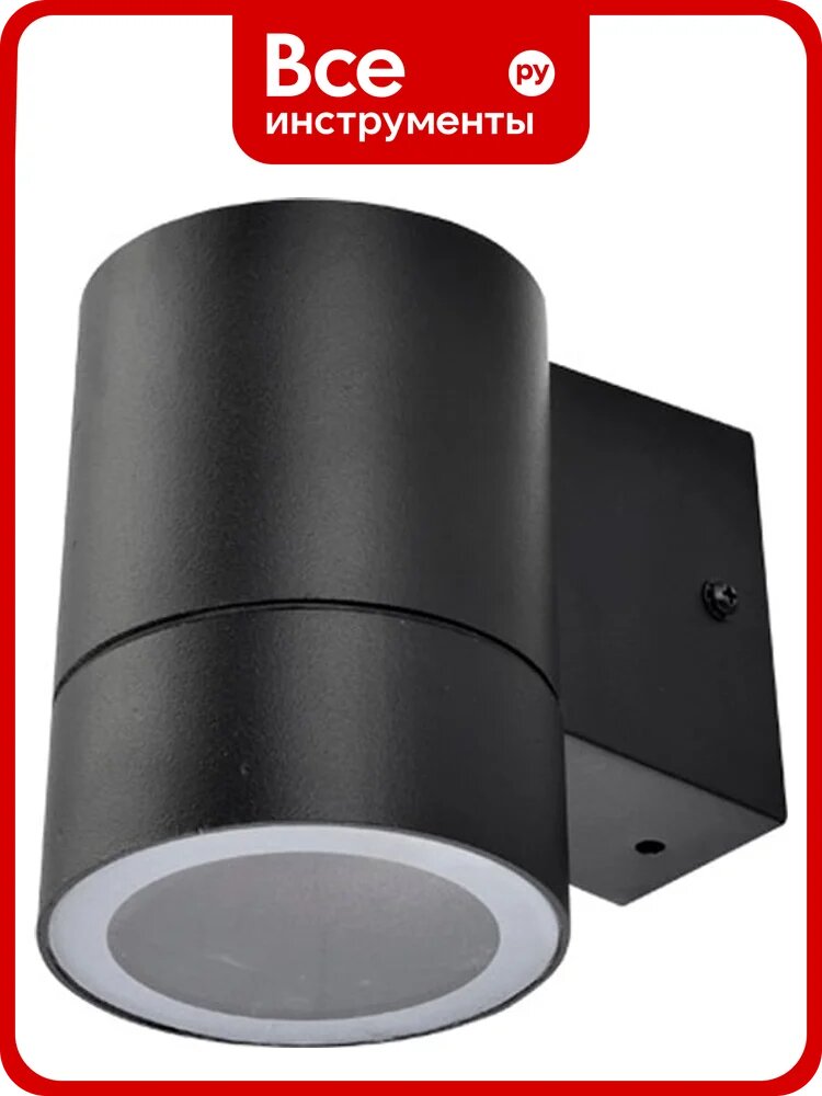 Накладной светильник Ecola 8003a Gx53, led, ip65, прозрачный, цилиндр, металл, 1 x gx53, черный, 114x140x90 FB53C1ECH