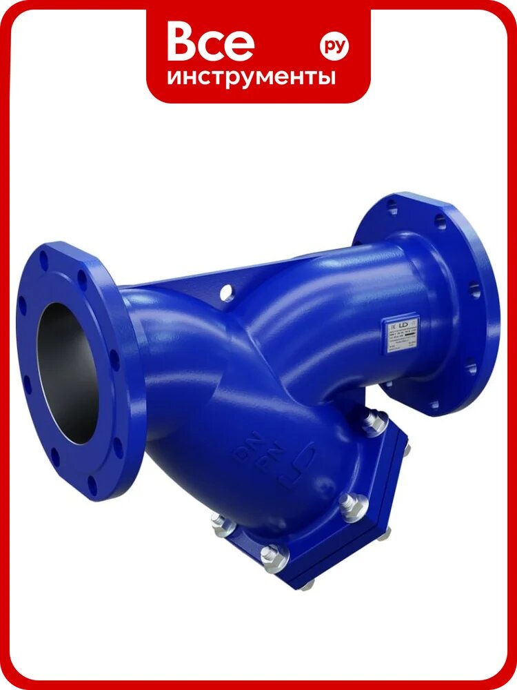 Фильтр сетчатый фланцевый LD ФСФ У-образный чугунный DN 50 PN 16 LD. ФСФ.050.16.2025