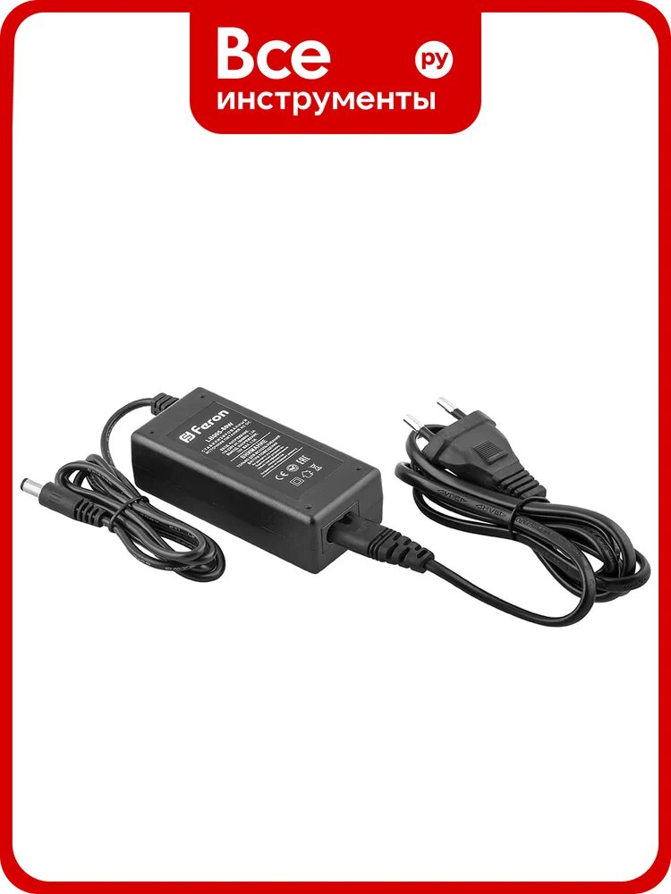 Электронный трансформатор FERON для светодиодной ленты 60w 12V (драйвер) LB005 21490