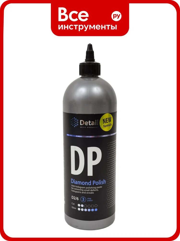 Паста антиголограммная полировальная DP Diamond Polish 1000 мл Grass DT-0377, силиконовая
