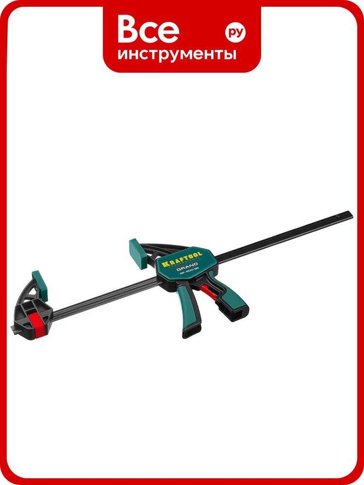 Пистолетная струбцина KRAFTOOL GP-60/8 600/85 мм 32226-60_z01 профессиональная стальная струбцина с рычажным механизмом