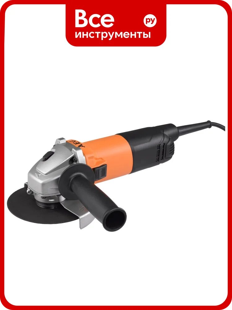 Угловая шлифмашина AEG WS8-125SK, 800Вт, диаметр диска 125мм, кейс