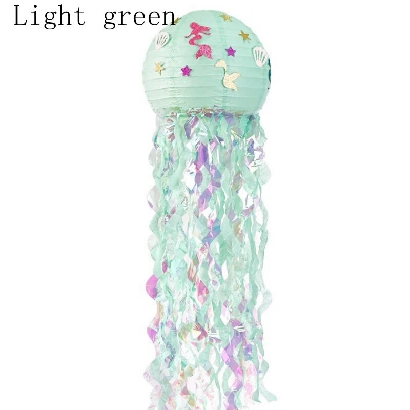 Бумажные фонарики для вечеринки "Русалка" Light Green