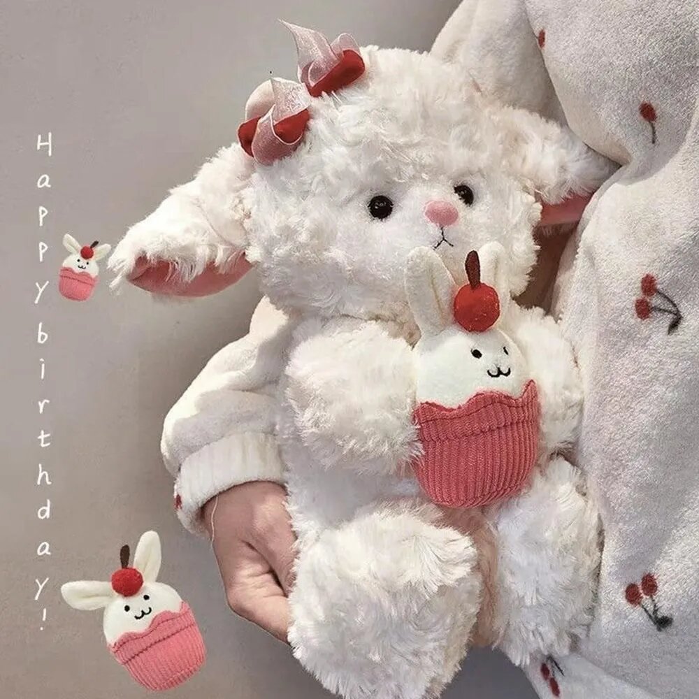Мягкая игрушка овечка, плюшевая овечка, 20 см;