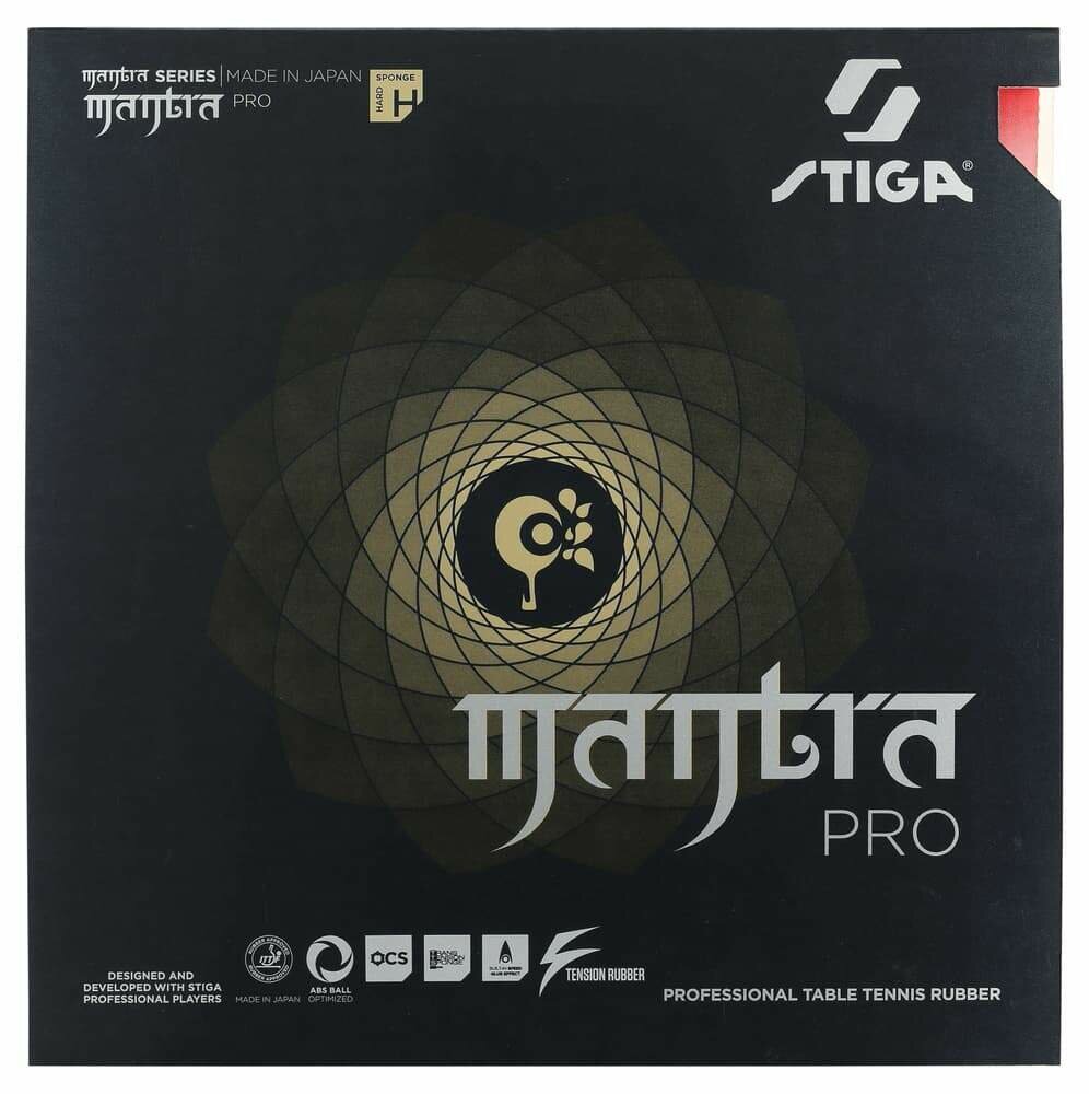 Накладка для настольного тенниса STIGA Mantra Pro H 2.1 мм (черная)
